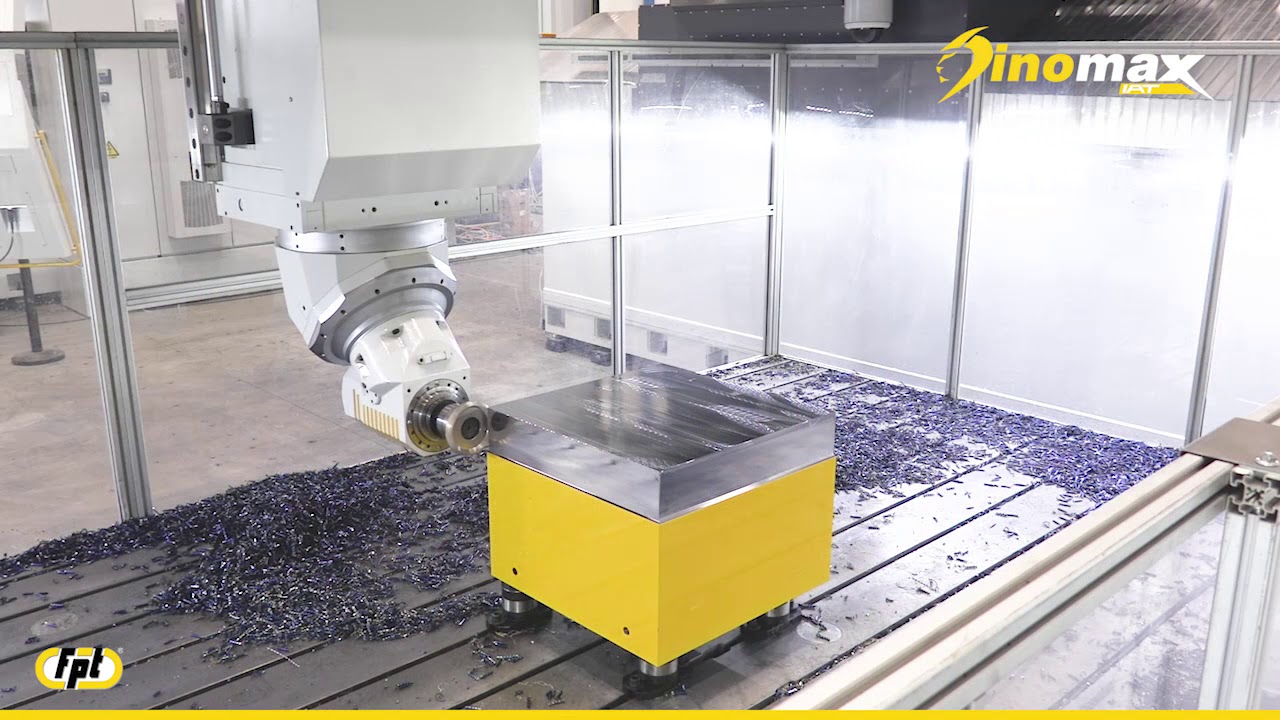 FPT DINOMAX - Roughing Test with tool Ø125 - TUDD - YouTube