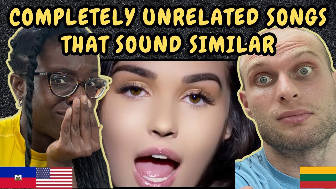 REACTION TO Completely Unrelated Songs That I Think Sound Similar ...