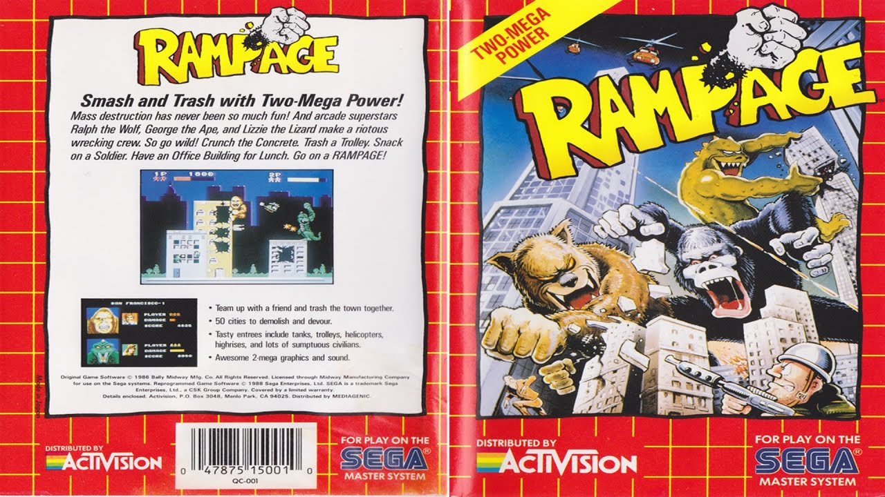 Rampage (Sega Master System) - YouTube