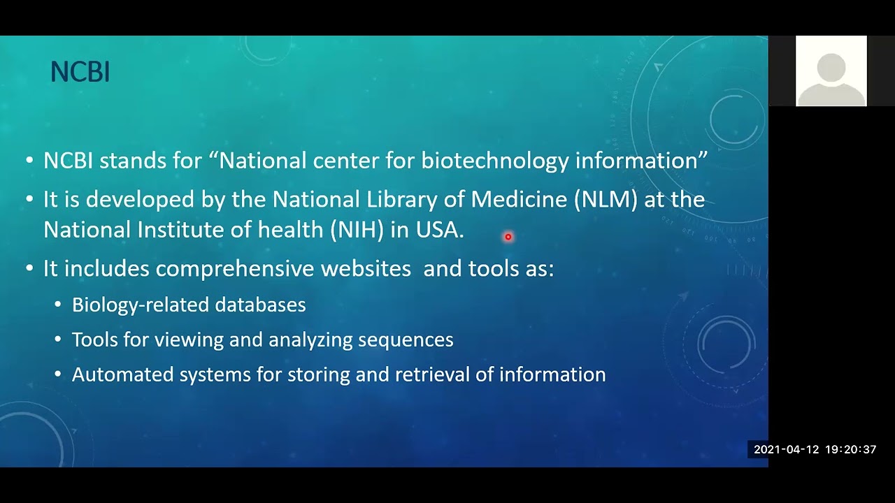 Bioinformatics - 4-1 - Gene Banks and NCBI - 1 - YouTube