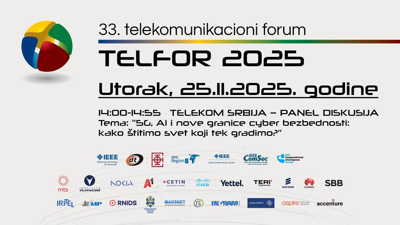 33. TELFOR 2025 - TELEKOM SRBIJA - Panel diskusija - YouTube