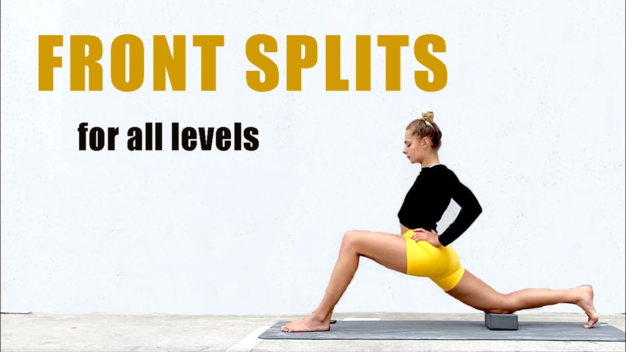 20 min of FRONT SPLITS for ALL levels. FOLLOW ALONG - YouTube