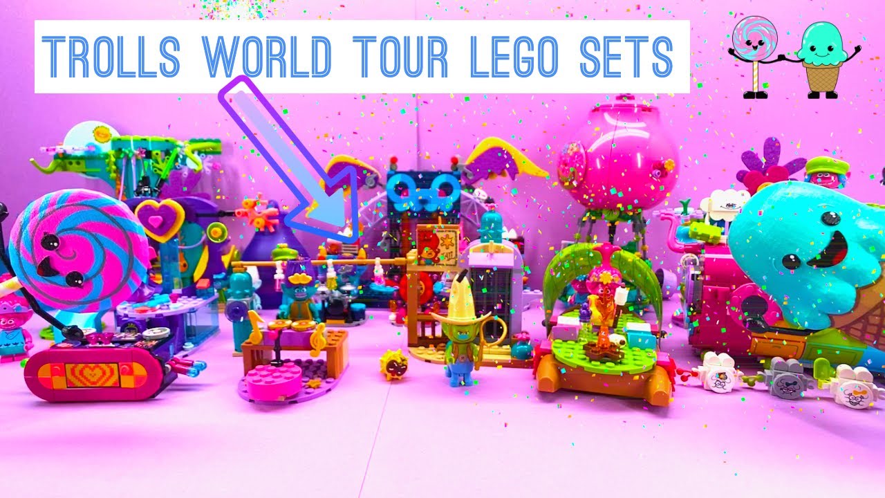 Trolls World Tour Lego Sets Toy Review With Lolli And Sweets - YouTube