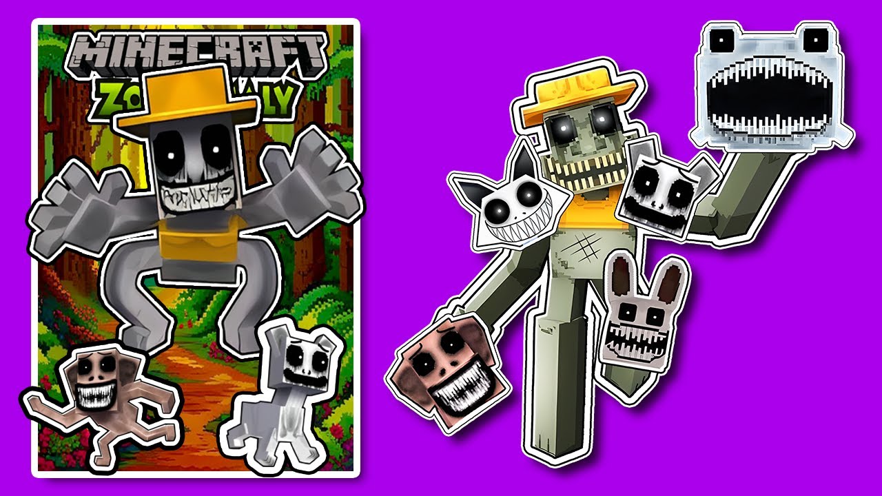 Making Zoonomaly In Minecraft Game Book * (Zookeeper Squishy) - YouTube