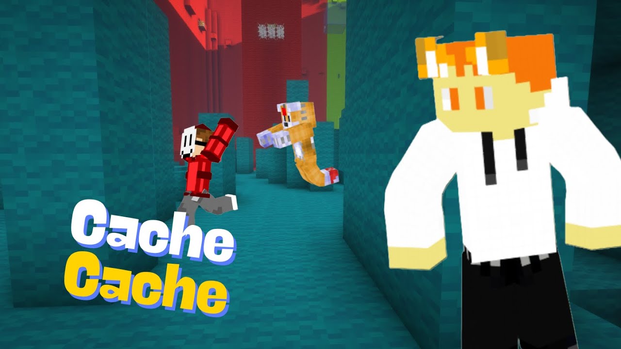 CACHE CACHE DANS UNE GRANDE MAP (MINECRAFT) - YouTube