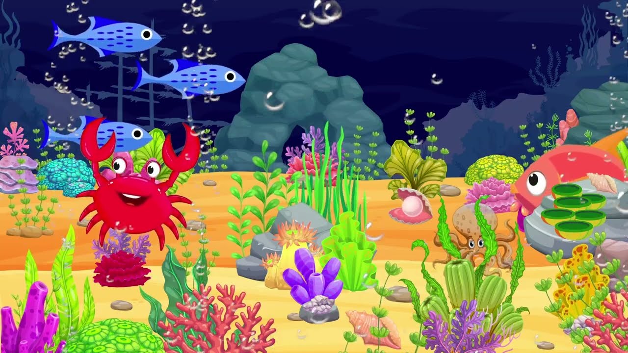 Bedtime Lullabies and Calming Undersea Animation Good Sleep Calm your ...