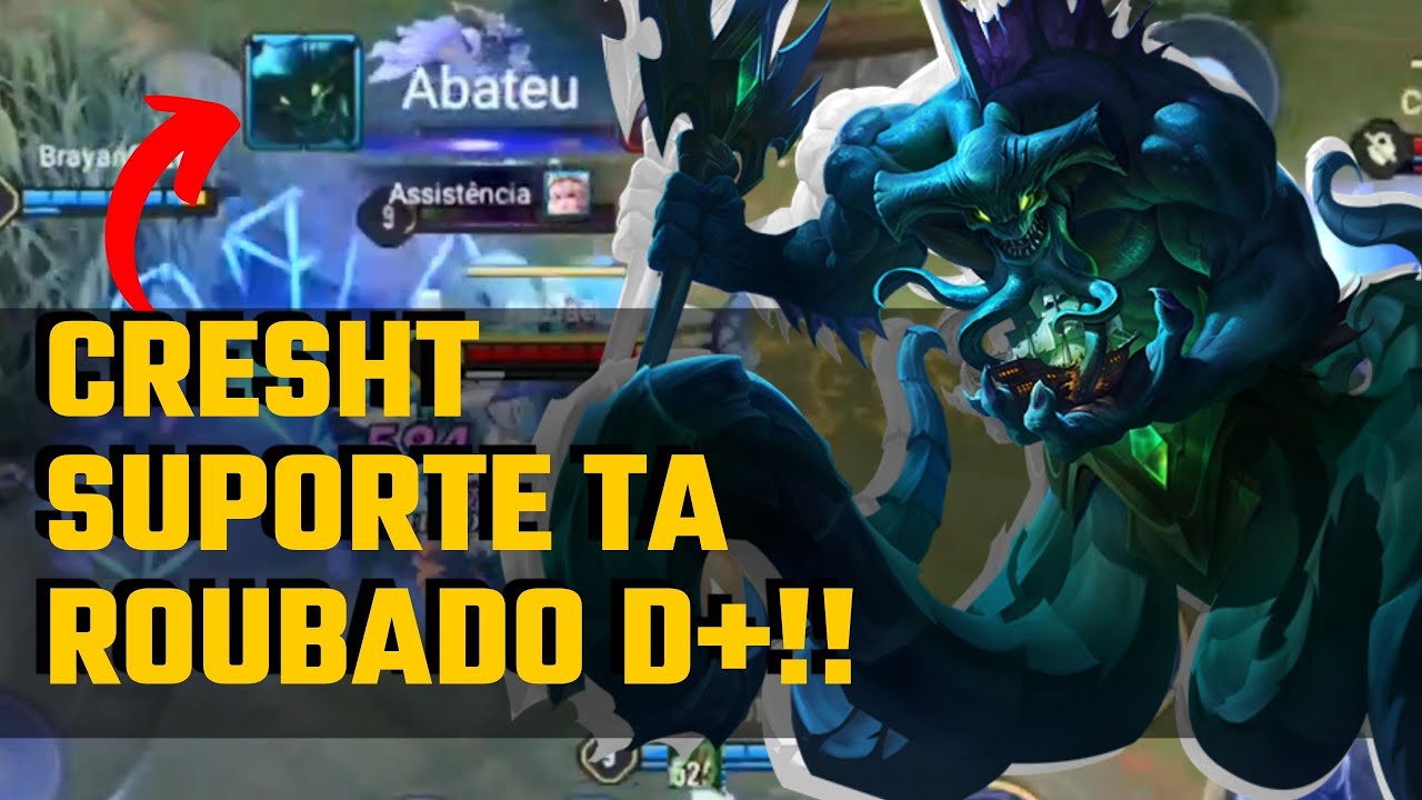 Cresht de Suporte ta INSANO!! - GAMEPLAY ARENA OF VALOR - Build na ...