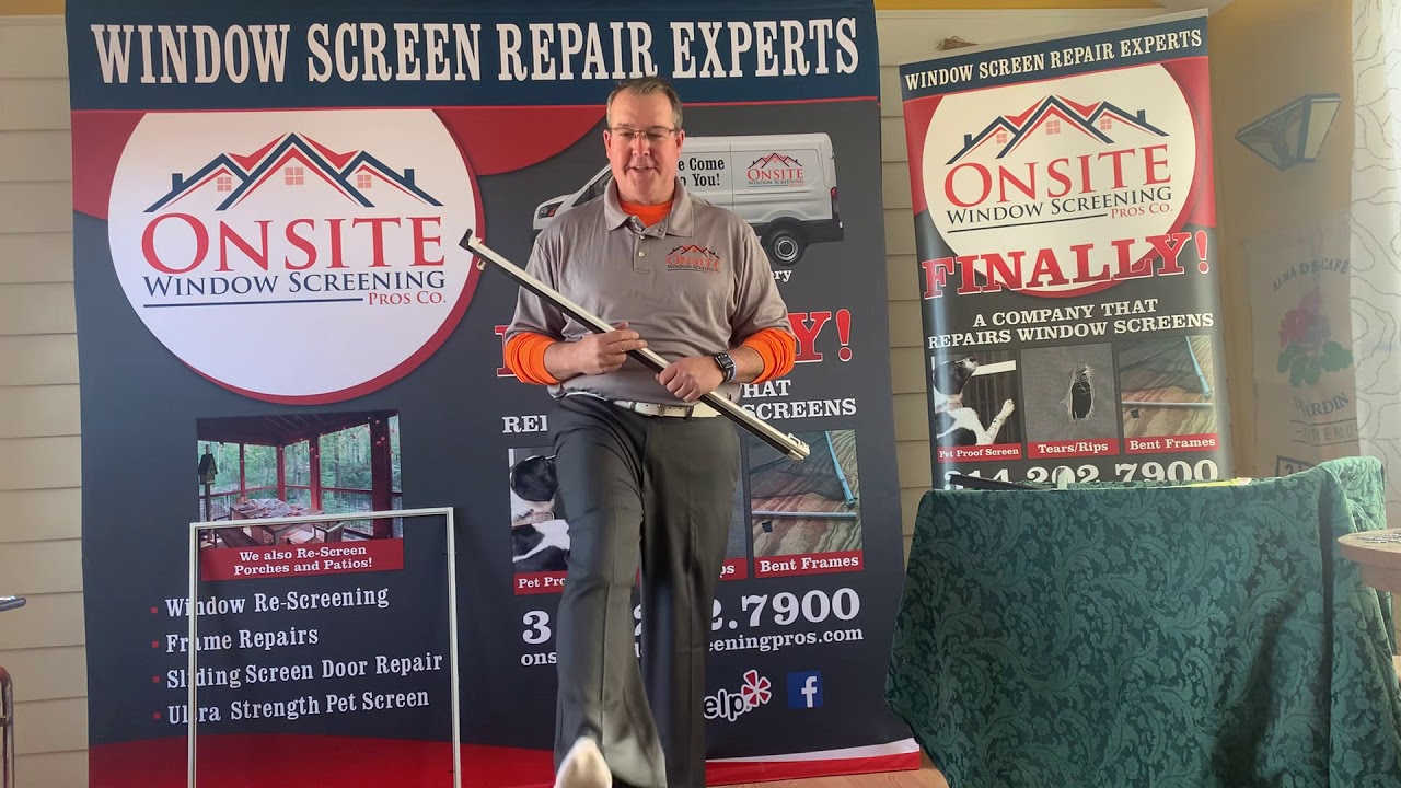 Introduction to window screen corners that hold the frame together ...