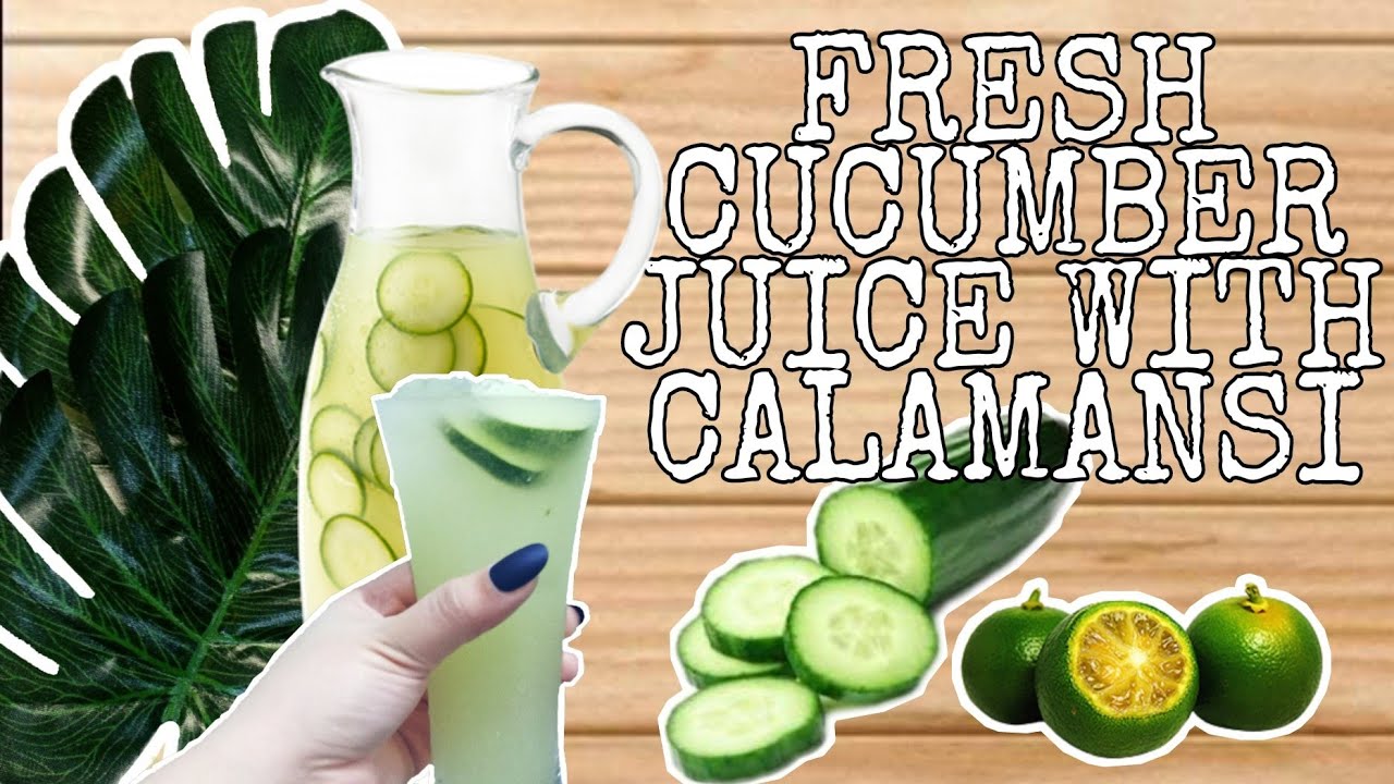Fresh Cucumber Juice With Calamansi Healthy Refreshing Drink Vlog