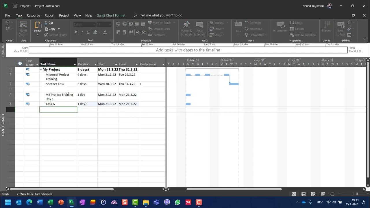 14. Split Tasks - Microsoft Project Online Desktop Client - YouTube