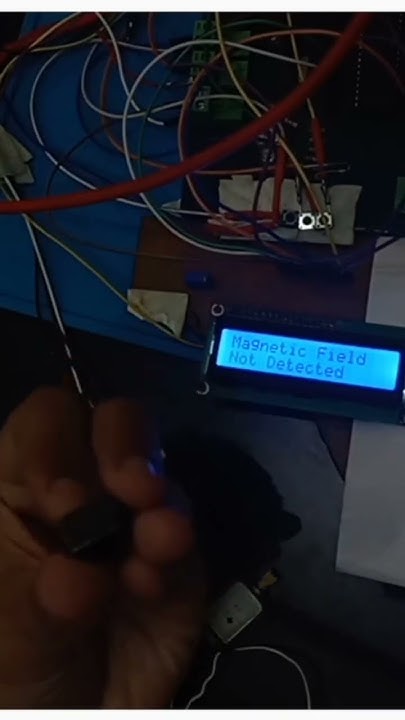 Magnetic field detection using hall effect sensor module. #pic16f877a #mikroc # ...