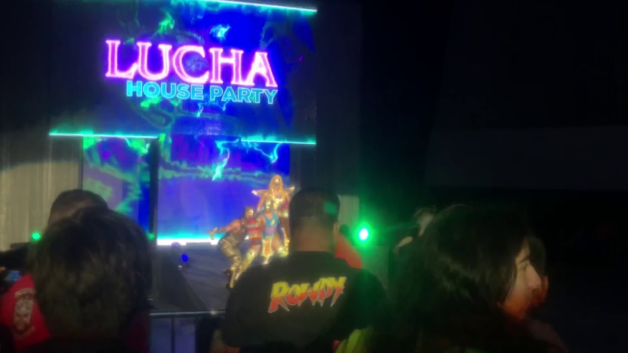 Wwe Lucha house party entrance - YouTube