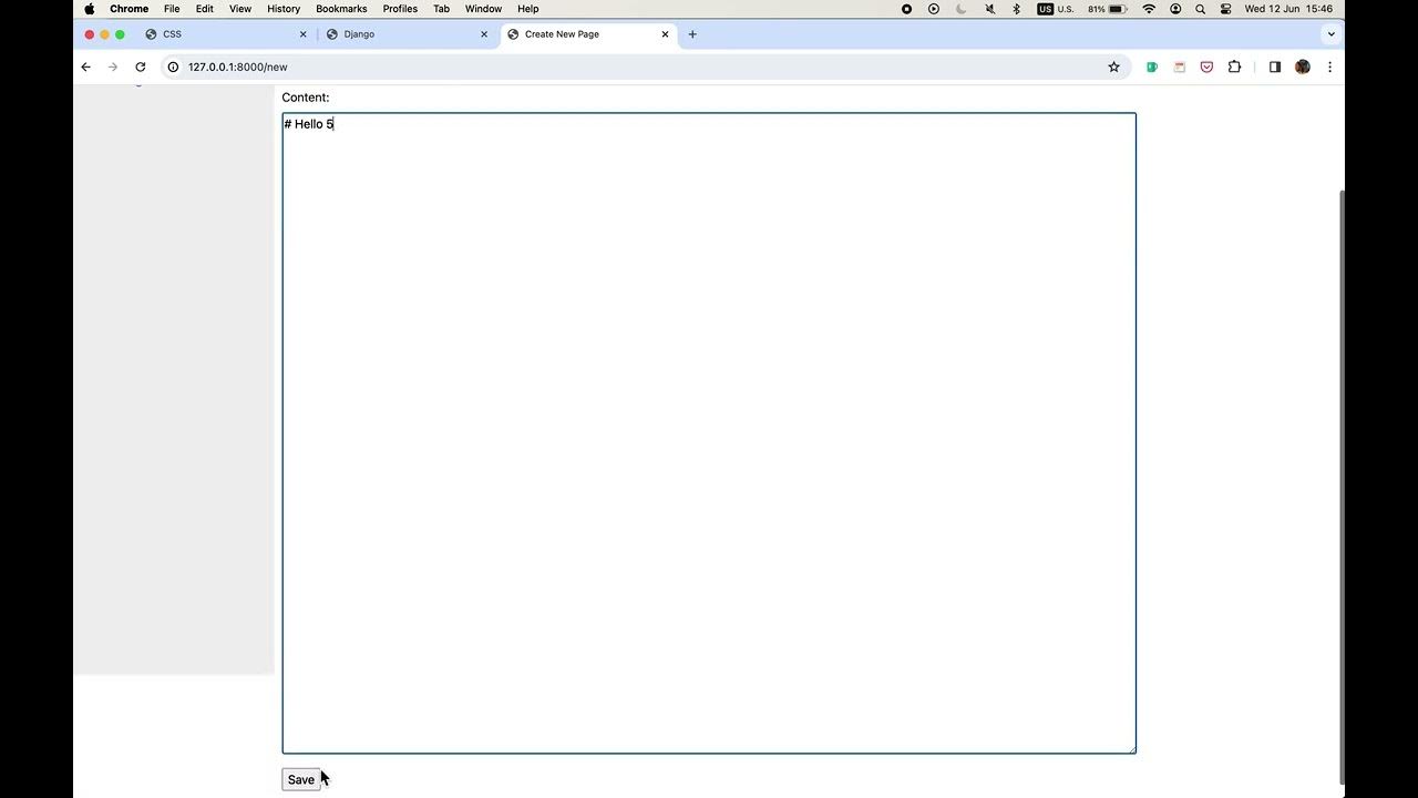 CS50 Web - Project 1: Wiki - YouTube