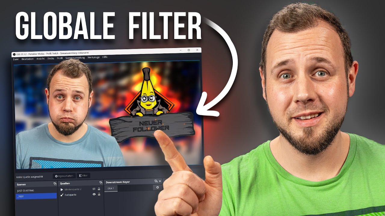 GLOBALE Filter für OBS Studio sind krass… (Downstream Keyer Plugin) - YouTube
