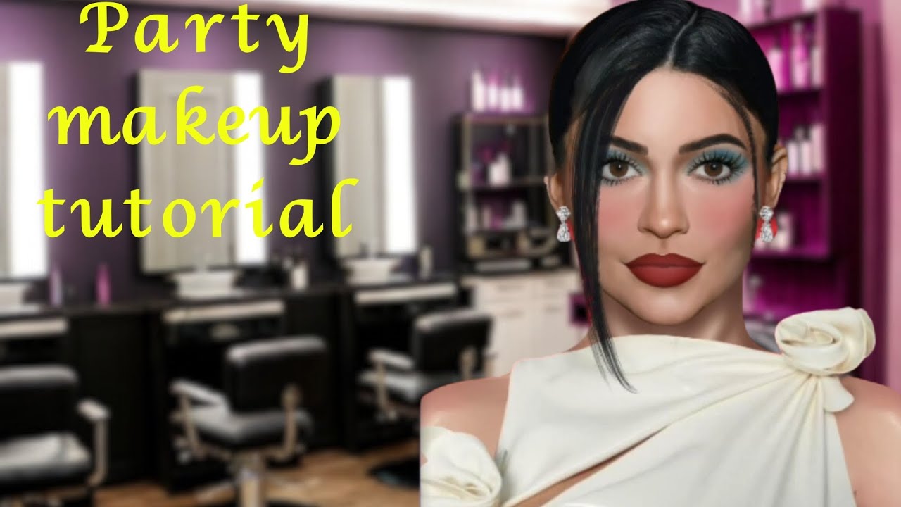 ASMR party makeup tutorial | party makeup | asmr animated video - YouTube