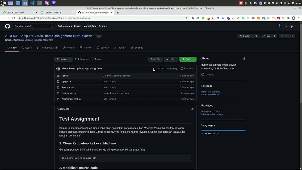 Cara Mengerjakan Tugas di Github - YouTube