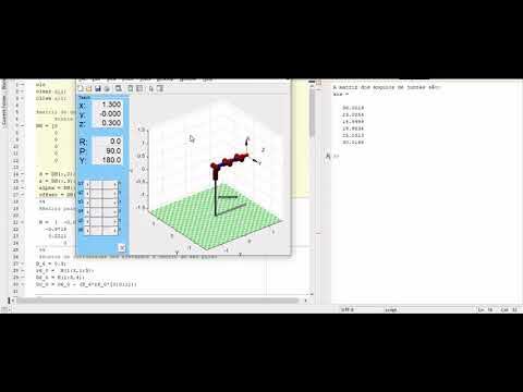 Trabalho de Róbotica II - Video 2 cinematica inversa (programa Matlab ...