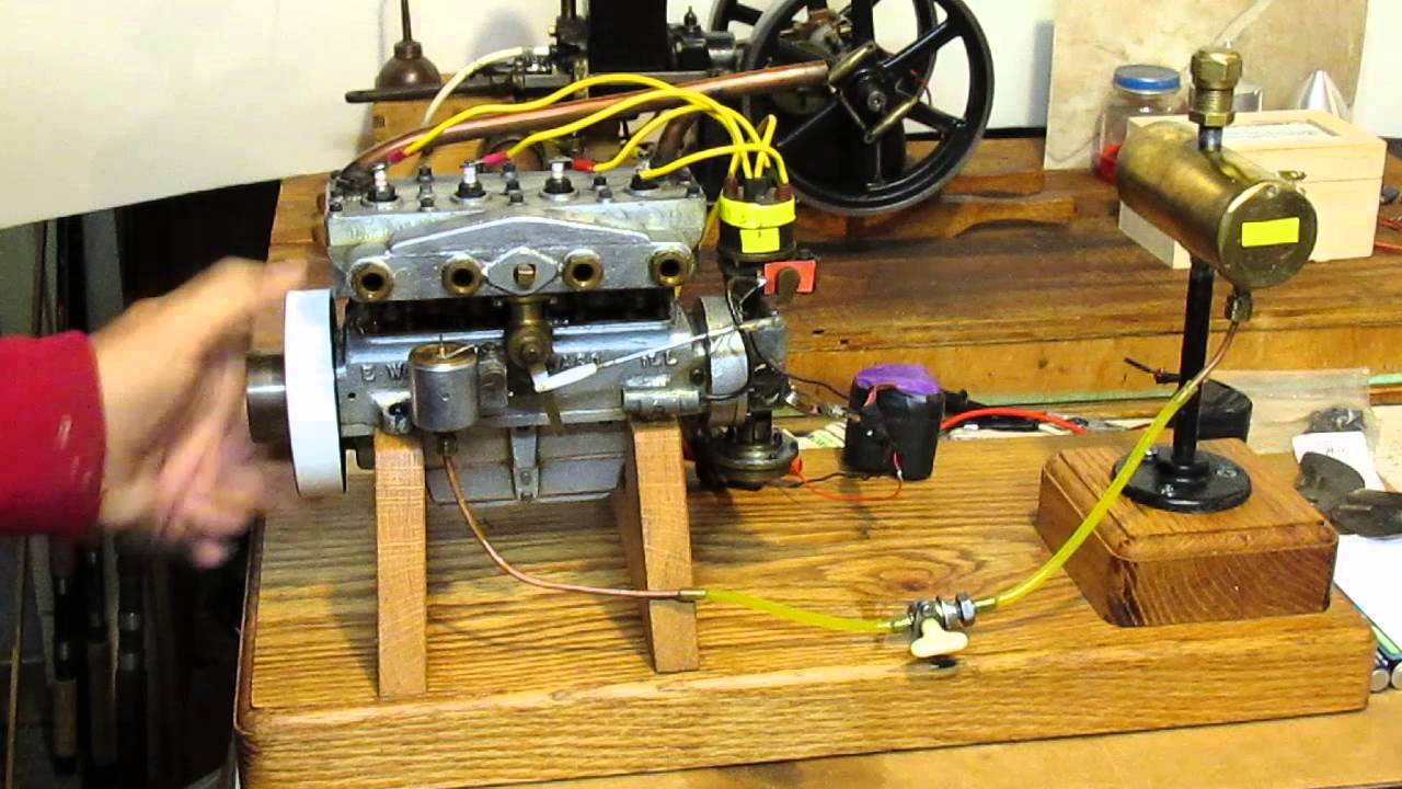 Elmer Wall Model gas engine. - YouTube