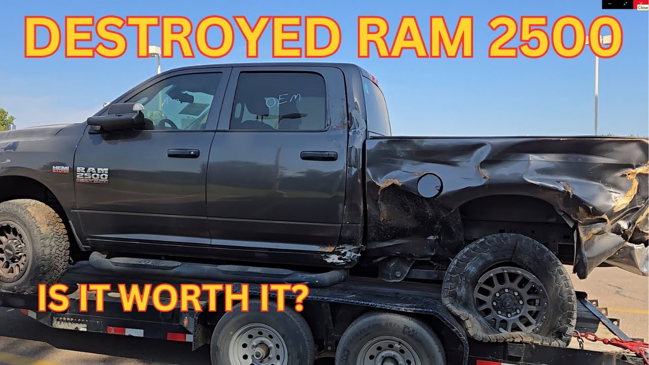 I PAID $10,000 FOR THIS DESTROYED RAM 2500 FROM COPART! SALVAGE REBUILD ...