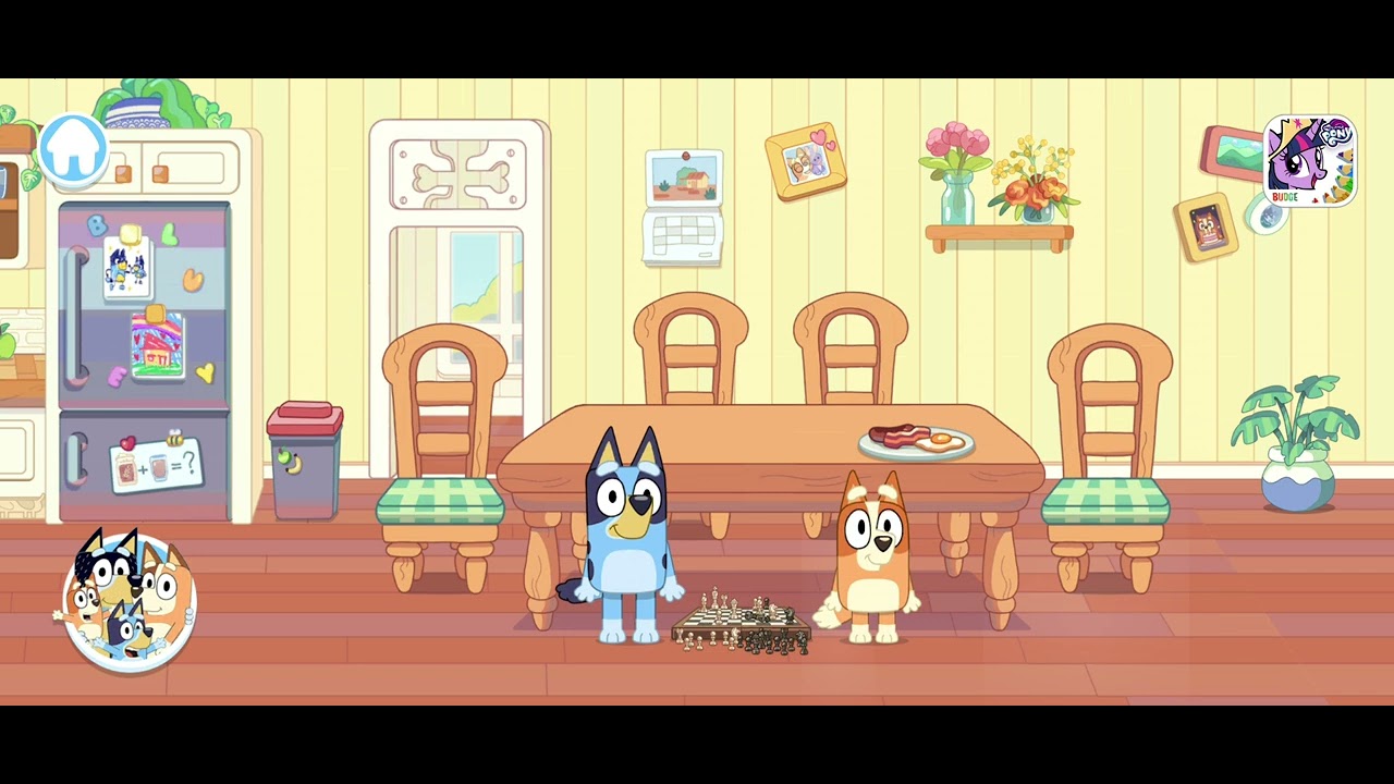 bluey plays chess - YouTube