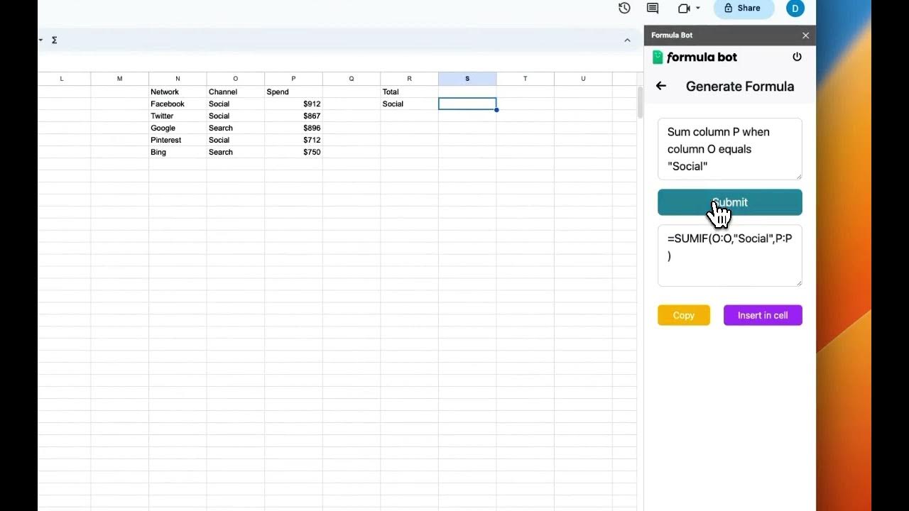 Generate Excel formulas using AI with our new add-on - YouTube