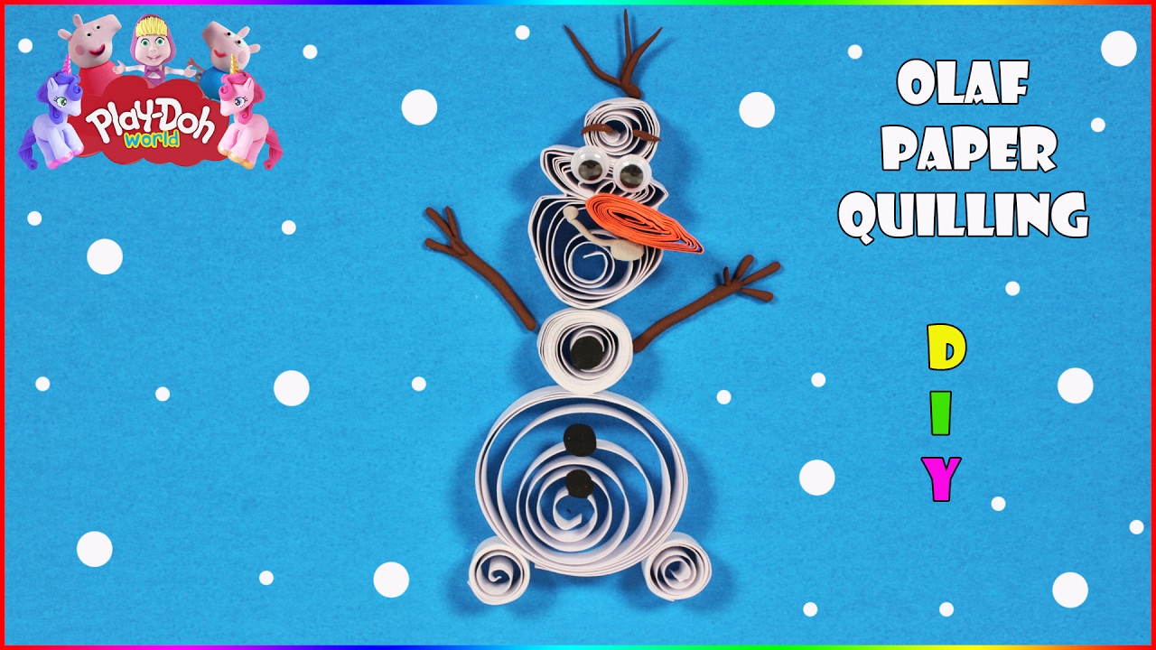 Olaf Quilling Easy DIY Tutorial | How to make CHARLIE BROWN With Play ...