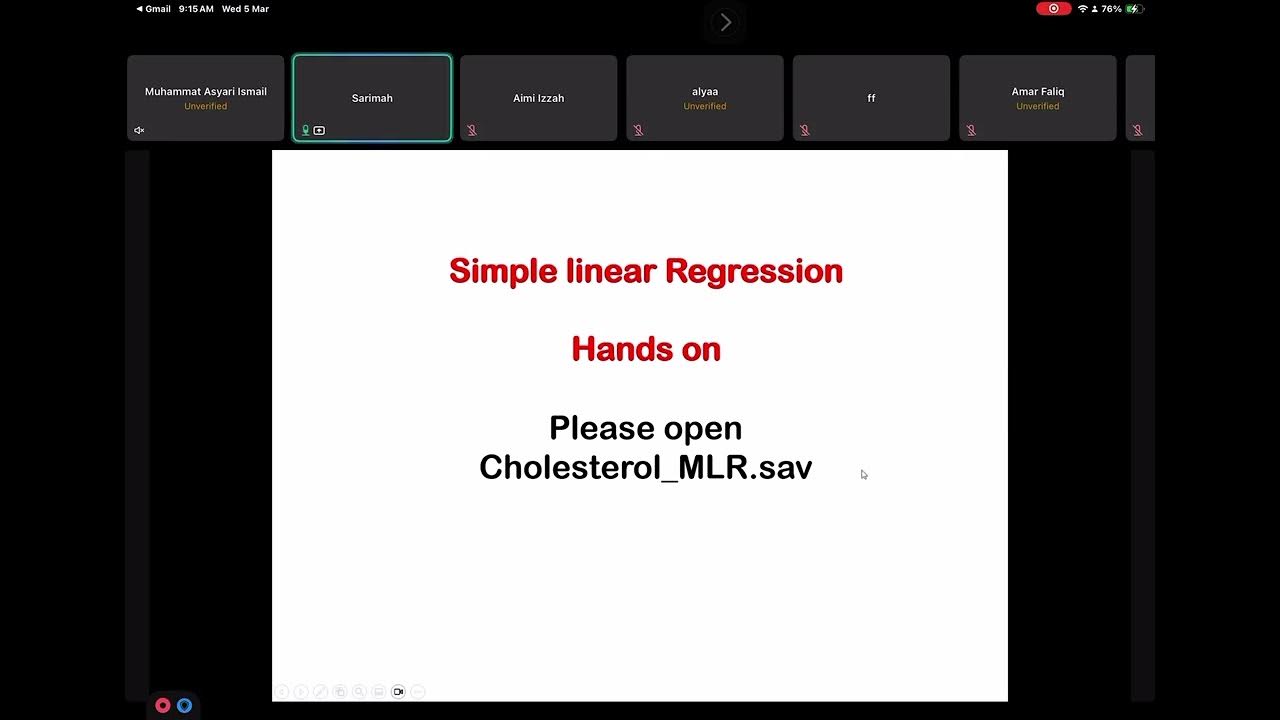 Simple and multiple linear regression - YouTube