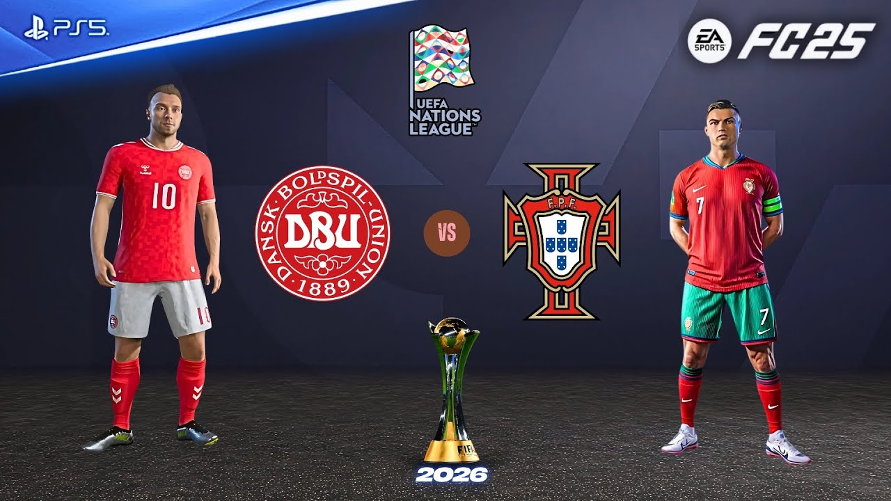 FC 25 - Portugal vs Denmark | UEFA Nations league 2025 Play-Off epic ...