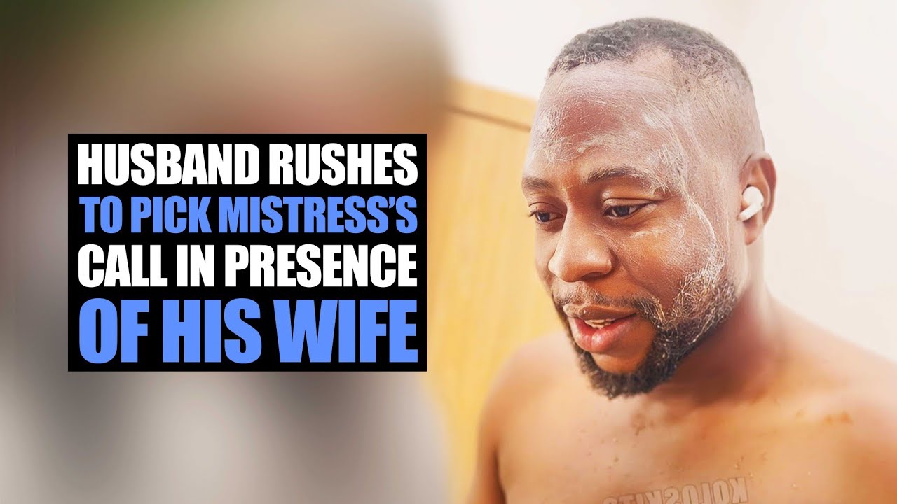 Husband Rushes To Pick Mistress's Call In Presence Of His Wife | Kolo Skits - YouTube