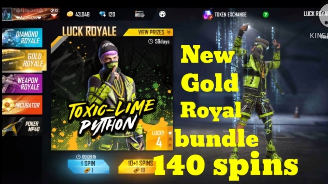 I Got new gold royal bundle 140 spins - YouTube