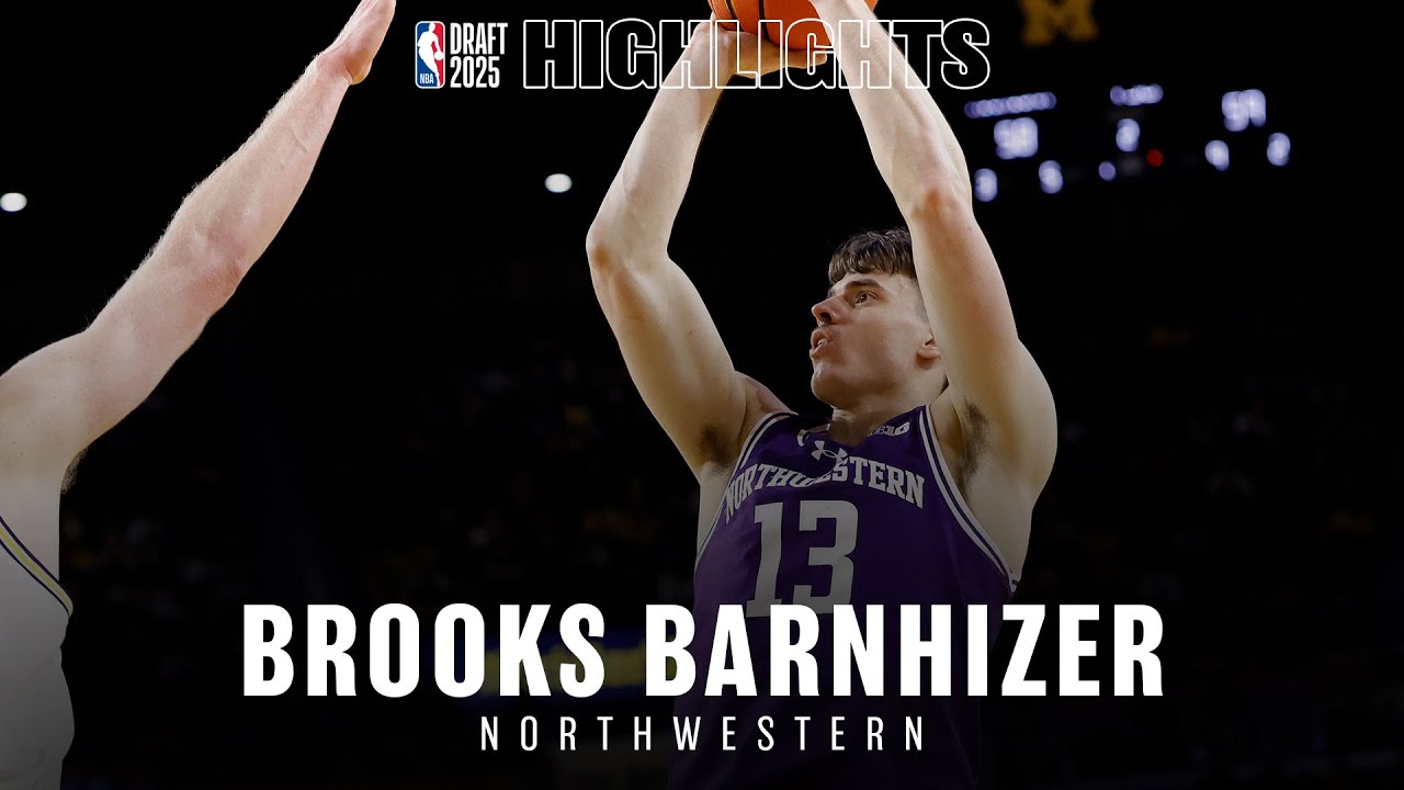 2025 NBA DRAFT HIGHLIGHTS: Brooks Barnhizer | Northwestern - YouTube