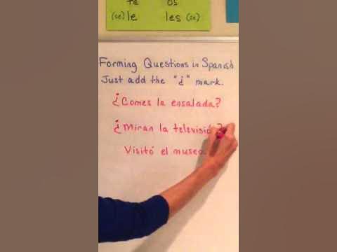 Forming Questions in Spanish - YouTube