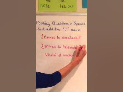 Forming Questions in Spanish - YouTube