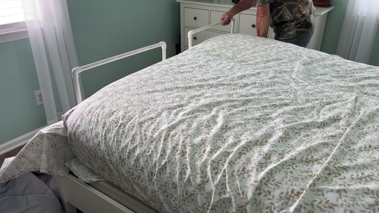 Bedsheet lifter for foot relief - YouTube