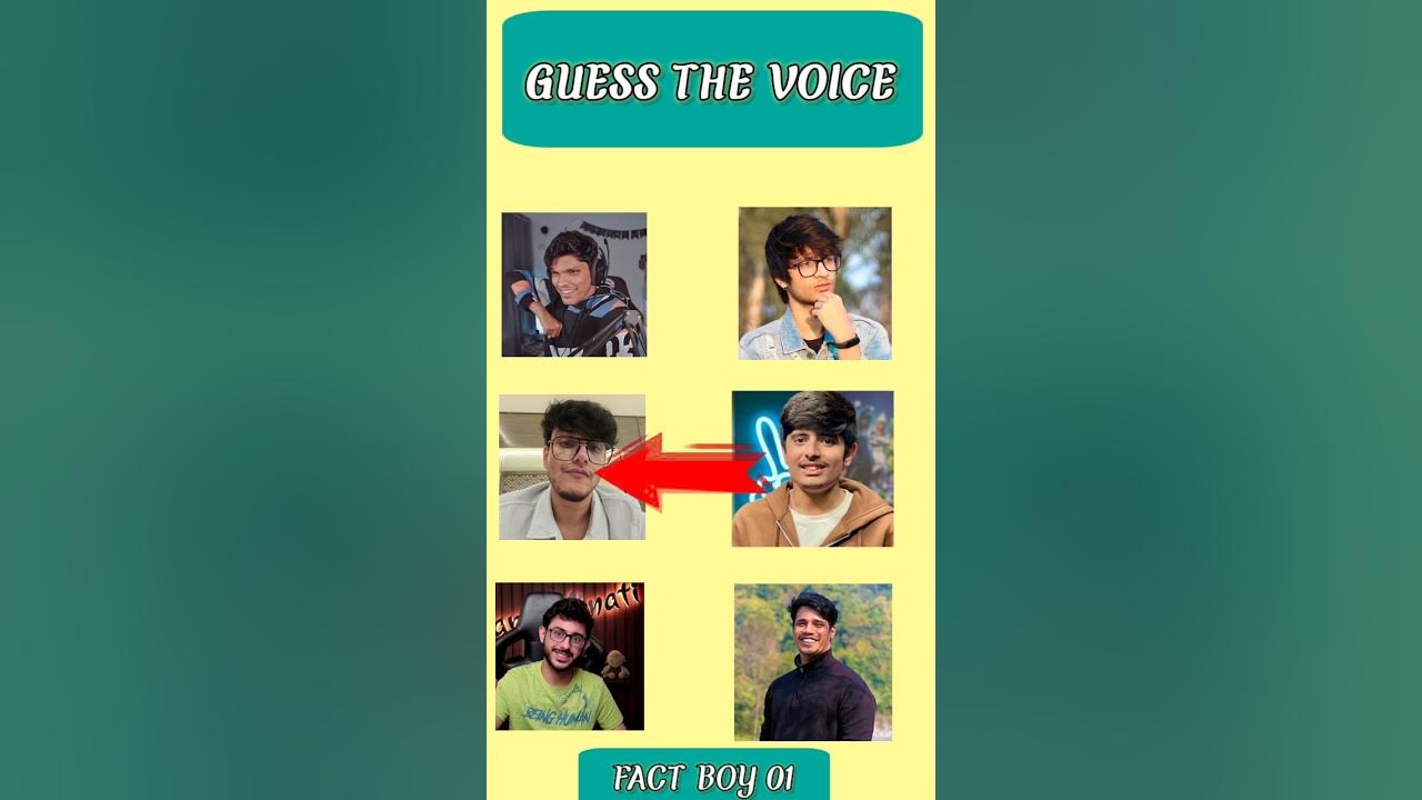 Guess 🤔 The Voice 🎙️ Of Youtubers | Guess The Voice Challenge | Guess ...