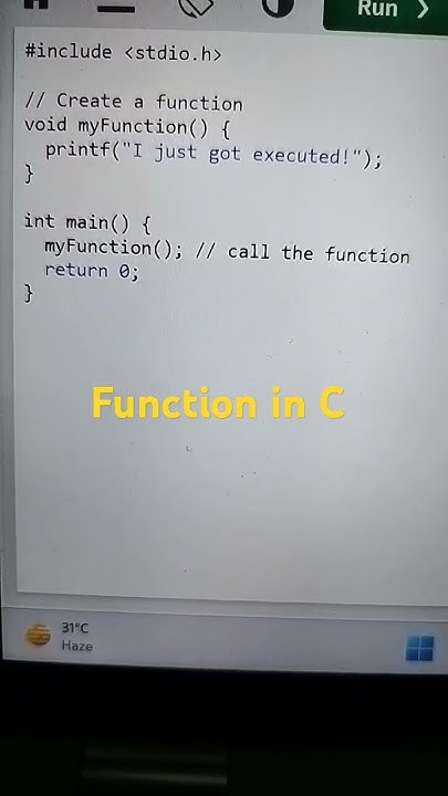 Functions In C Coding Coder Cprogramming Programming Python 👩‍💻👍 Youtube