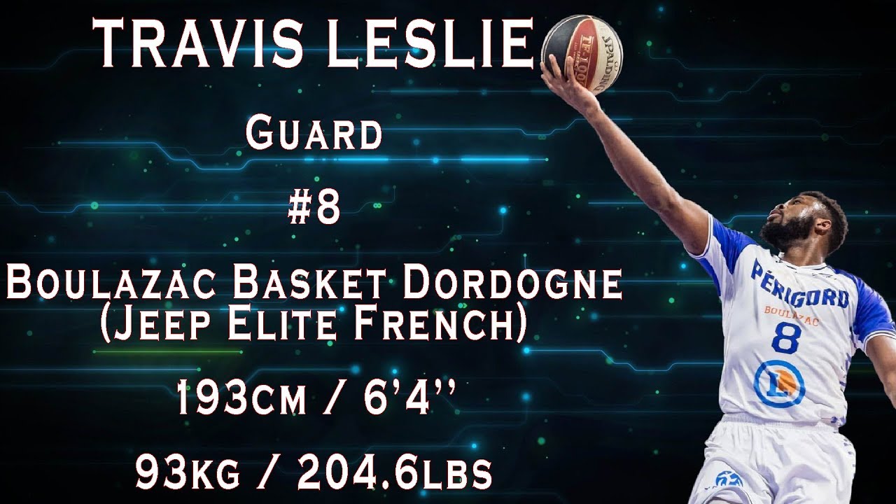 Travis Leslie Highlights 2018-2019 Boulazac - YouTube