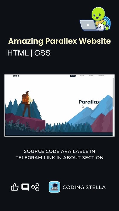 Amazing Parallex Website Using Html Css Shorts Youtube