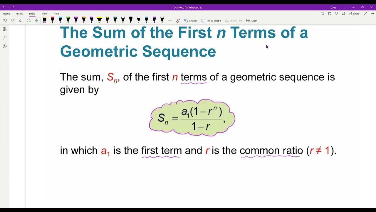 10 3 Geometric Sequences and Series - YouTube