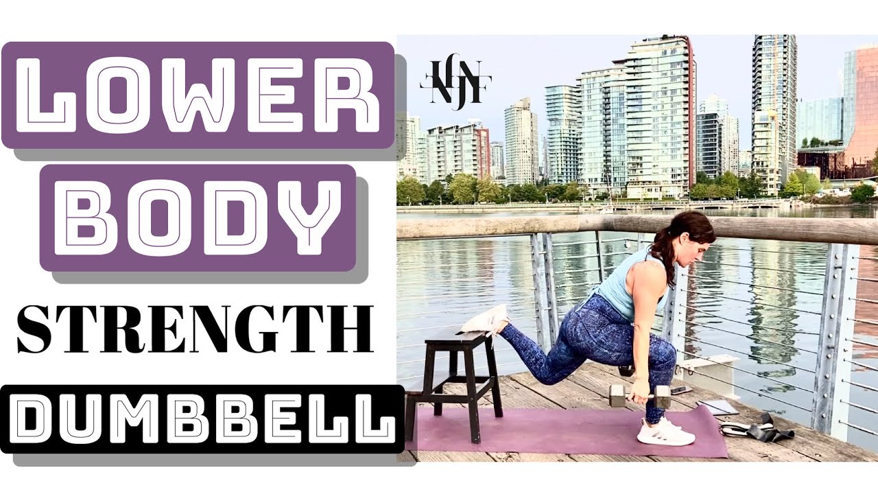 Lower Body Workout At Home With Dumbbells // Follow Along/ Warm up and ...