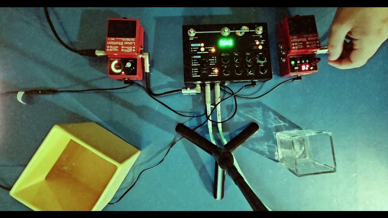 Loop pedals with microcosm - YouTube