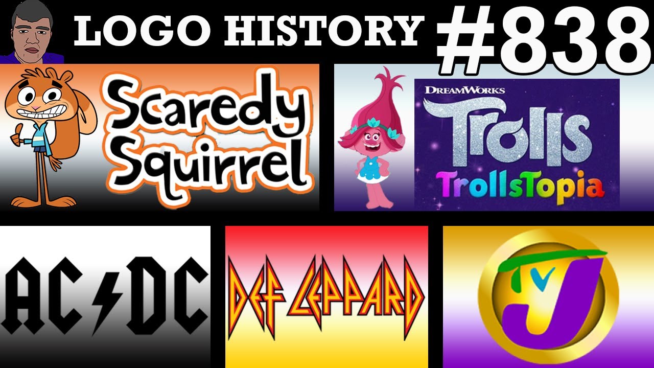 LOGO HISTORY #838 - AC/DC, Def Leppard, Scaredy Squirrel, Trolls ...
