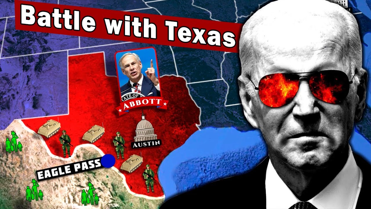 TEXAS vs BIDEN - US/Mexico border crisis | New Civil War in USA 2024 ...