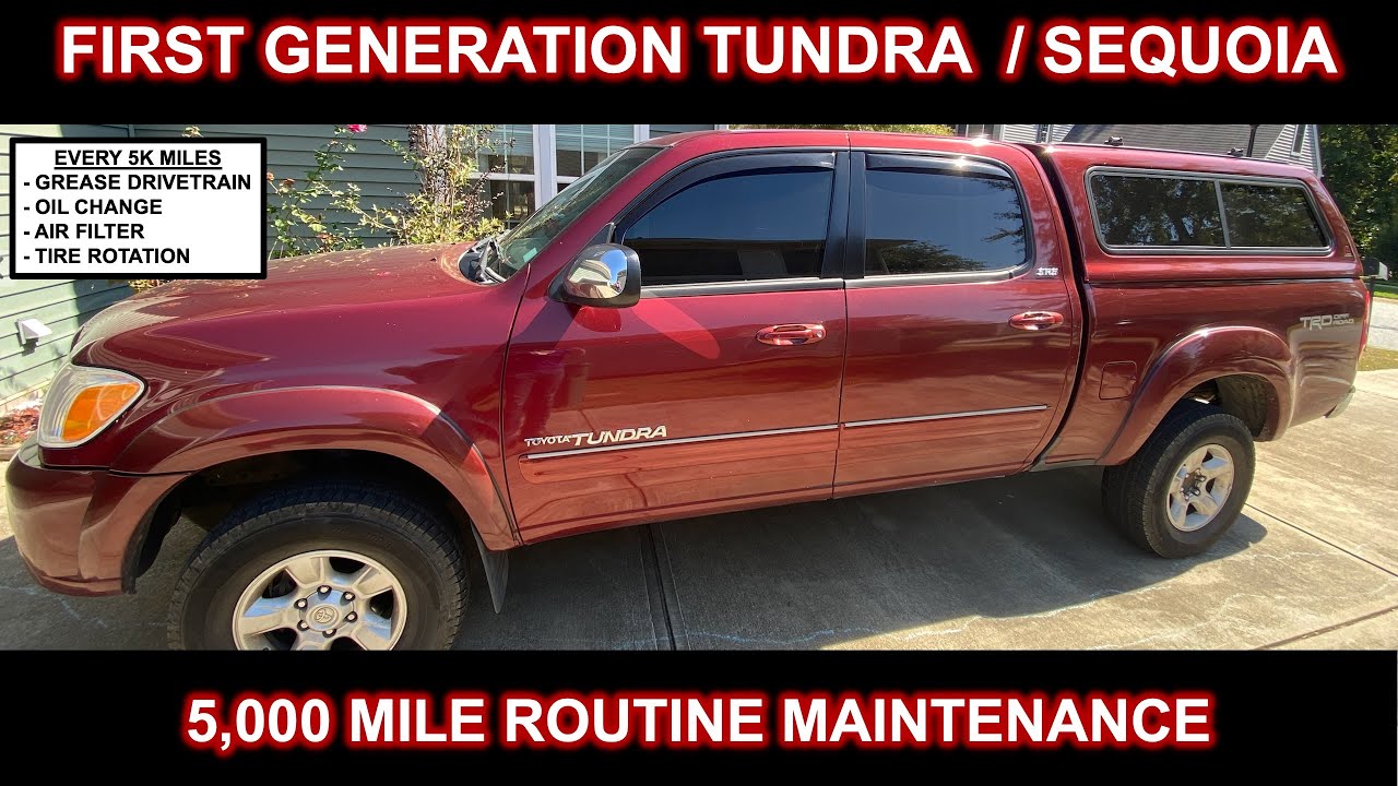5,000-Mile DIY Maintenance on a First-Gen Tundra - YouTube