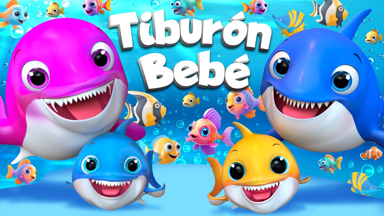 Vamos a Nadar con Tiburón - Canciones para bebés - Rimas infantiles y ...