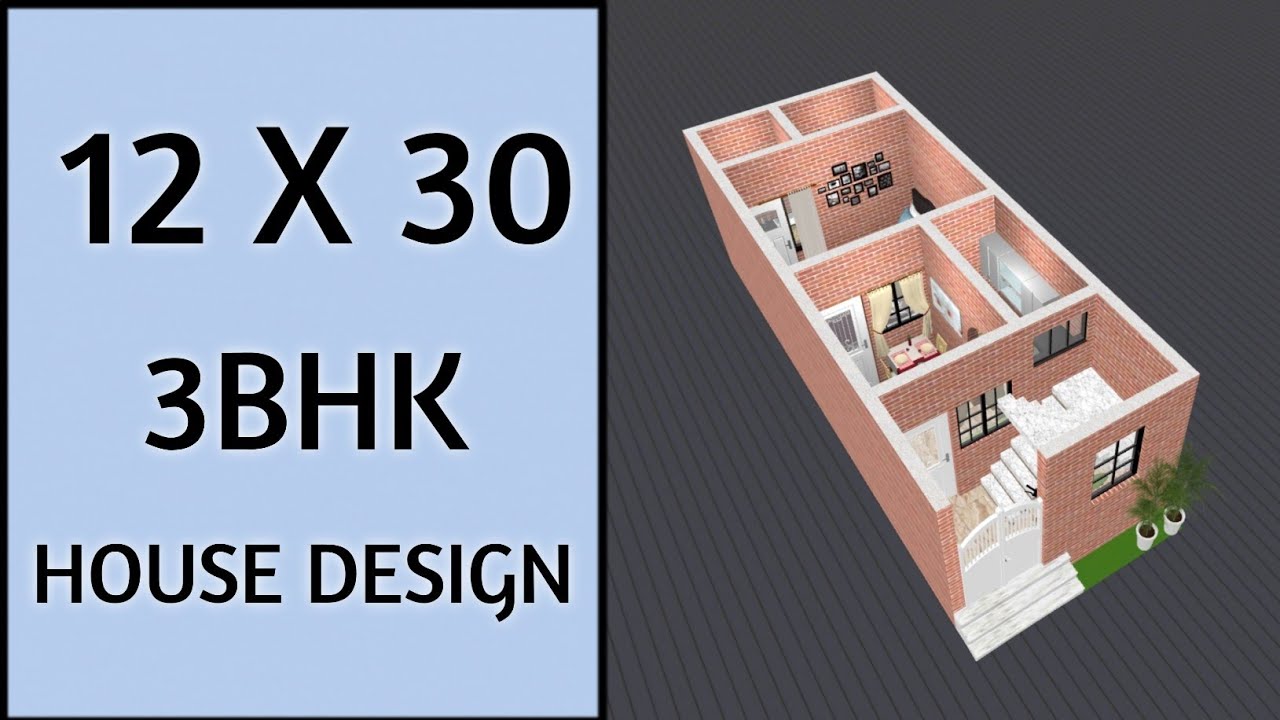 12 X 30 House Plan ll 40 गज में शानदार घर ll 360 Sqft Ghar Ka Naksha ll ...