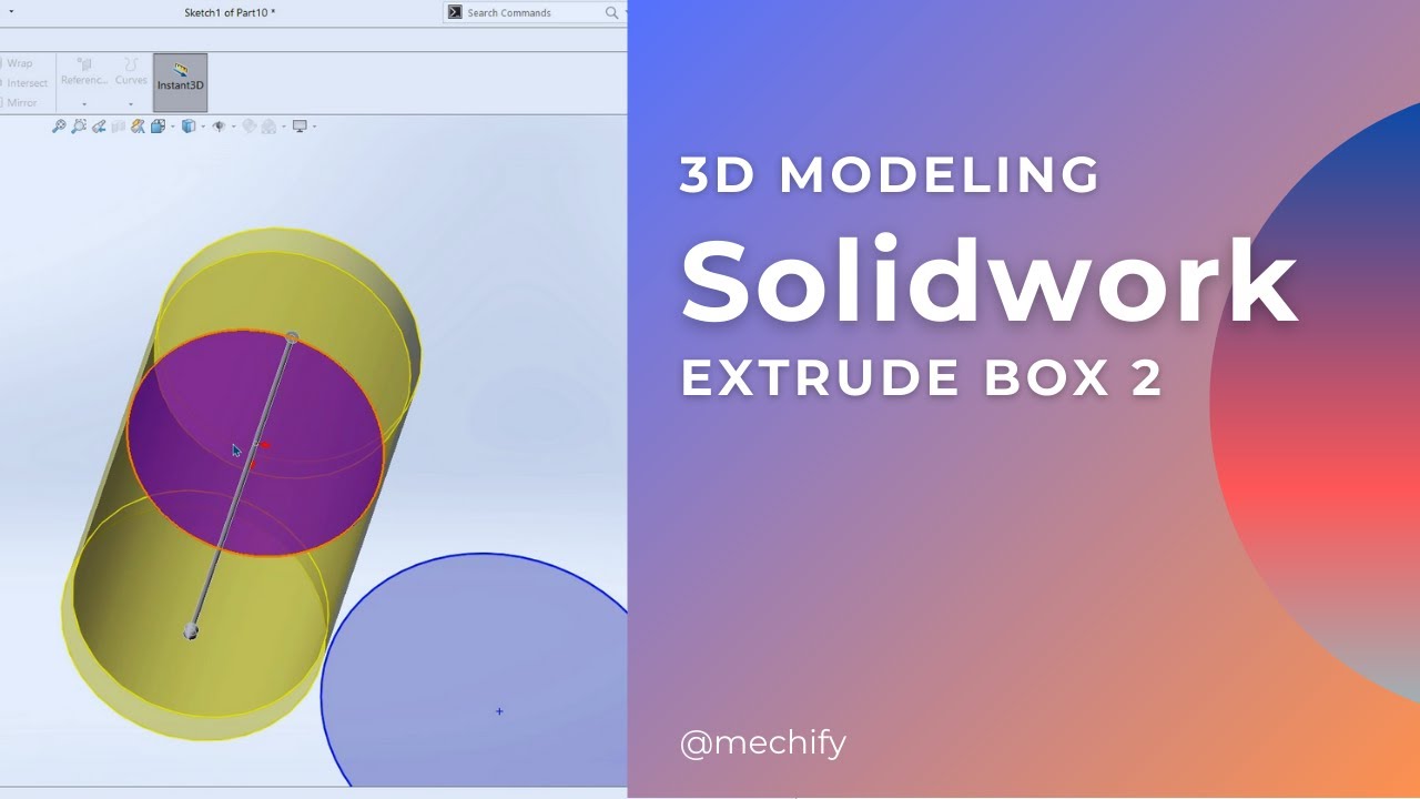 HOW TO USE FEATURES IN EXTRUDE BOX 2 | 3D MODELING | SOLIDWORK TUTORIAL ...