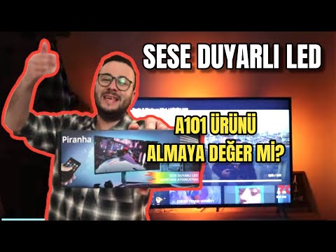 A101 'den Led Işık ALMAYA DEĞER Mİ? (Piranha Sese Duyarlı Ambiyans Aydınlatma) - Laktozsuz Teknoloji