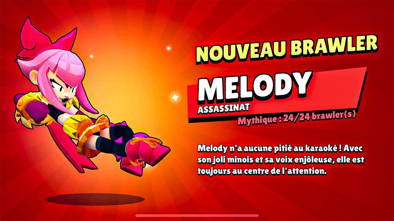 Jai Dรbloquร Melody ๐ต ๏ธ Elle Est Brawl Stars Youtube