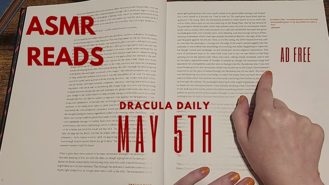 ASMRReads Dracula Daily | May 5th | Whispered Reading | Ad Free - YouTube